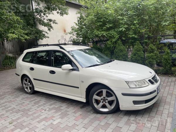 Белый Сааб 9-3 2006 в Рига, объемом двигателя 1.90 л и пробегом 332 тыс. км за 700 €, фото 2 на AUTOMOTO.COM.LV