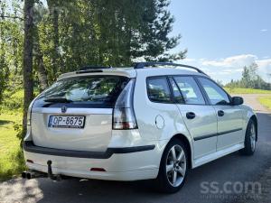 White Saab 9-3 2006 in Cesis, with an engine capacity of 1.90 L and mileage of 339 thousand km for 1500 €, photo 5 on AUTOMOTO.COM.LV