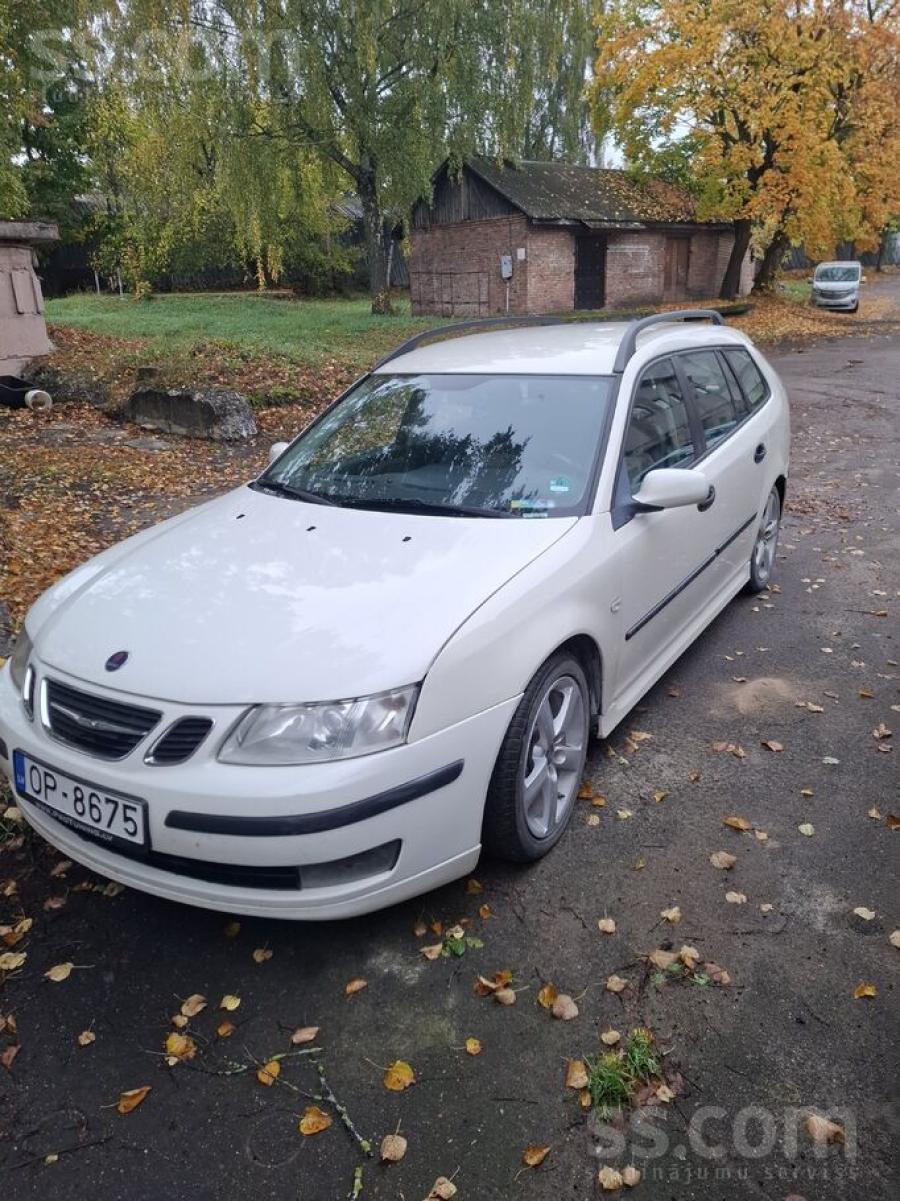 Белый Сааб 9-3 2006 в Рига, объемом двигателя 1.90 л и пробегом 340 тыс. км за 2100 €, фото 1 на AUTOMOTO.COM.LV