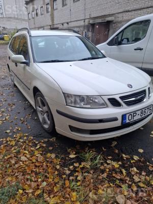 Белый Сааб 9-3 2006 в Рига, объемом двигателя 1.90 л и пробегом 340 тыс. км за 2100 €, фото 3 на AUTOMOTO.COM.LV