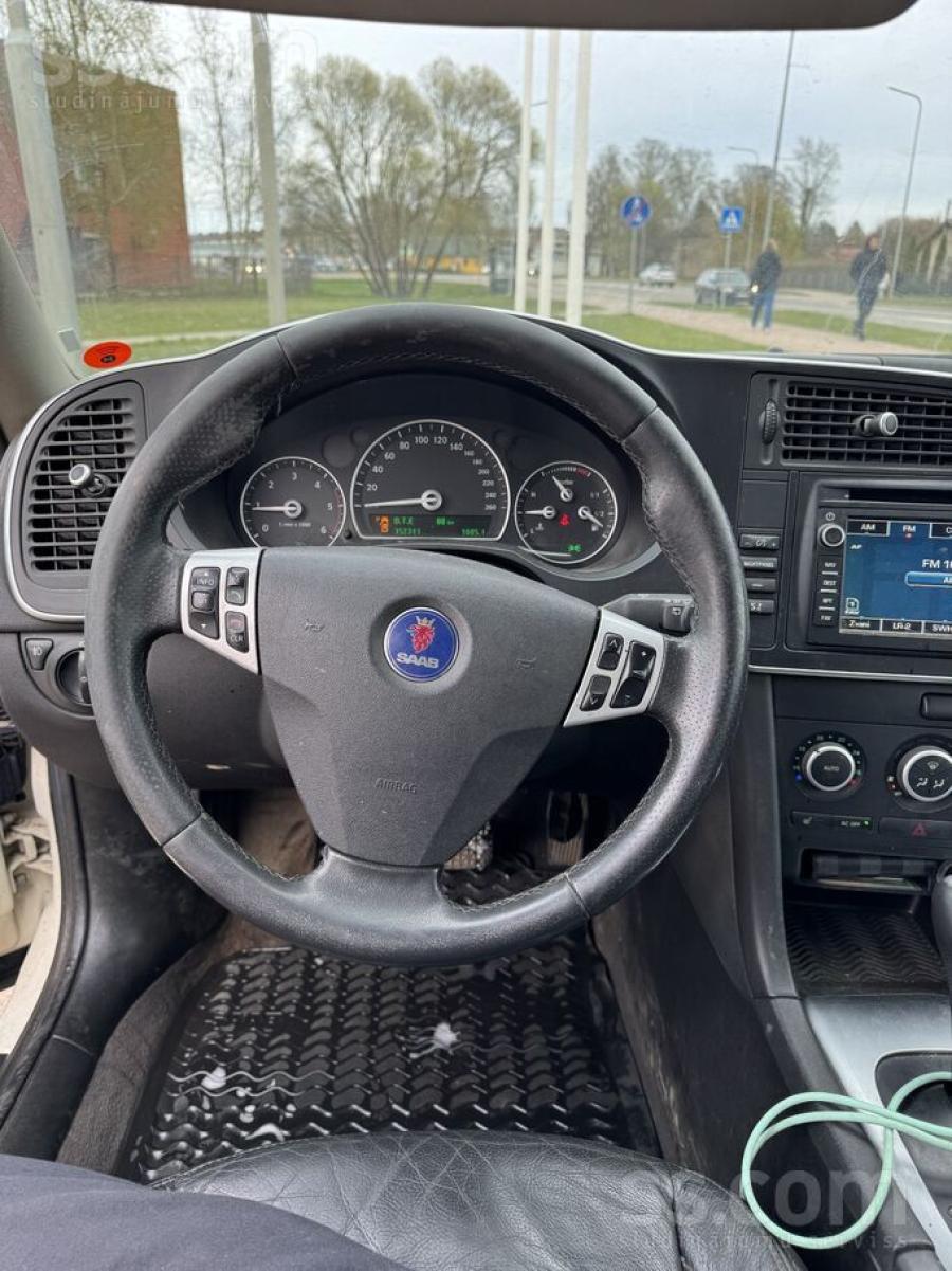 Balts Saab 9-3 2008 Daugavpils, ar dzinēja tilpumu 1.90 L un nobraukumu 352 tūkst. km par 2555 €, foto 14 vietnē AUTOMOTO.COM.LV