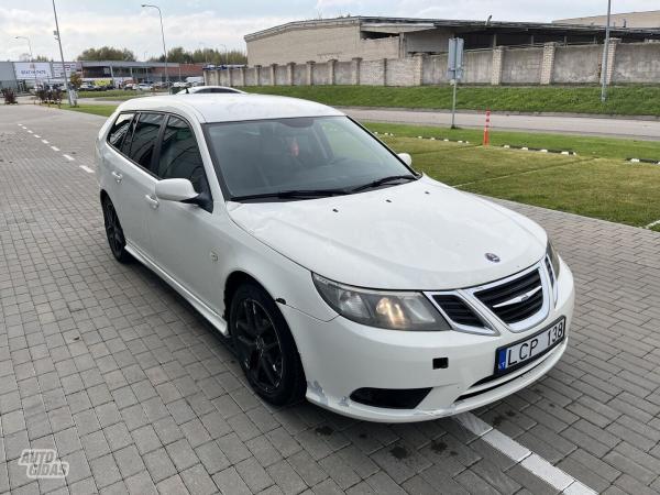 Сааб 9-3 2009 в Шилуте на AUTOMOTO.COM.LV Белый Сааб 9-3 2009 в Шилуте, объемом двигателя 1.90 л и пробегом 310 тыс. км за 850 €, фото 3 на AUTOMOTO.COM.LV