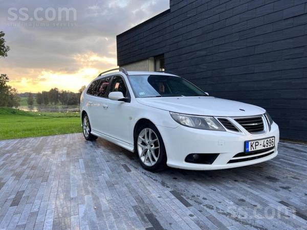 White Saab 9-3 2011 in Valmiera, with an engine capacity of 1.90 L and mileage of 0 thousand km for 1650 €, photo 1 on AUTOMOTO.COM.LV