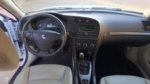 White Saab 9-3 2011 in Anyksciai, with an engine capacity of 1.91 L and mileage of 288 thousand km for 2850 €, photo 9 on AUTOMOTO.COM.LV