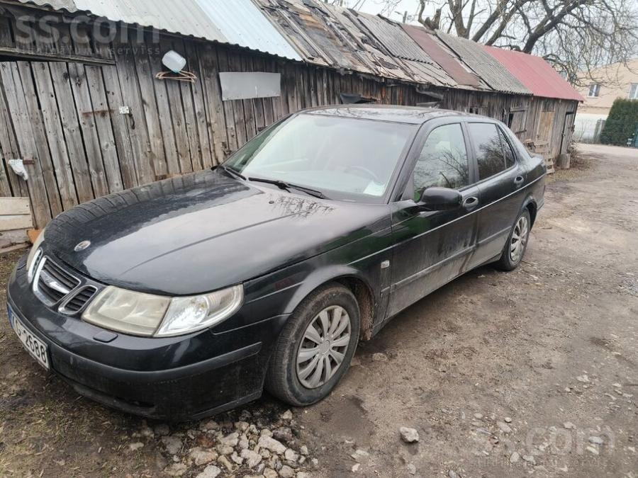 Черный Сааб 9-5 2002 в Елгава, объемом двигателя 2.20 л и пробегом 287 тыс. км за 500 €, фото 3 на AUTOMOTO.COM.LV