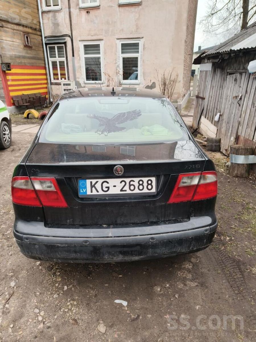 Черный Сааб 9-5 2002 в Елгава, объемом двигателя 2.20 л и пробегом 287 тыс. км за 500 €, фото 5 на AUTOMOTO.COM.LV