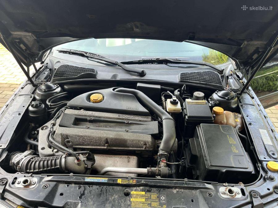 Black Saab 9-5 2004 in Vilnius, with an engine capacity of 2.30 L and mileage of 228 thousand km for 2222 €, photo 8 on AUTOMOTO.COM.LV