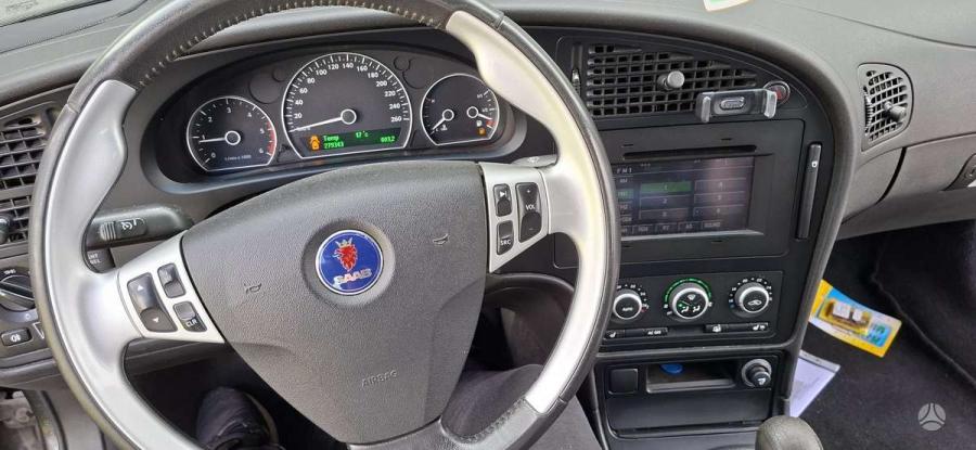 Melns Saab 9-5 2006 Kauņa, ar dzinēja tilpumu 1.91 L un nobraukumu 279 tūkst. km par 900 €, foto 6 vietnē AUTOMOTO.COM.LV