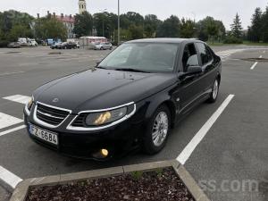 Black Saab 9-5 2006 in Riga, with an engine capacity of 2.30 L and mileage of 327 thousand km for 1150 €, photo  on AUTOMOTO.COM.LV