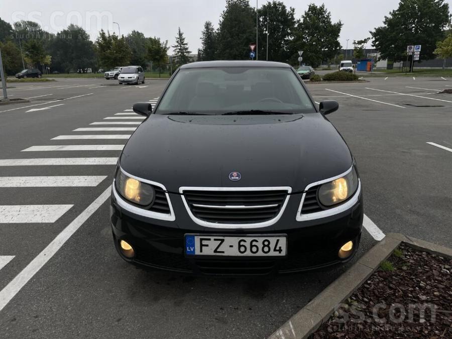 Черный Сааб 9-5 2006 в Рига, объемом двигателя 2.30 л и пробегом 327 тыс. км за 1150 €, фото 3 на AUTOMOTO.COM.LV
