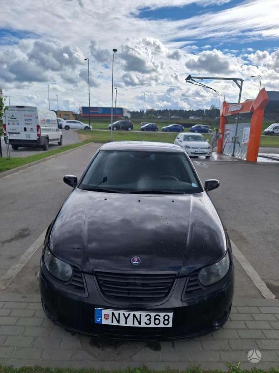 Black Saab 9-5 2006 in Vilnius, with an engine capacity of 1.91 L and mileage of 320 thousand km for 1000 €, photo 6 on AUTOMOTO.COM.LV