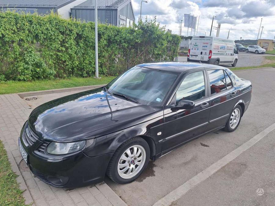 Black Saab 9-5 2006 in Vilnius, with an engine capacity of 1.91 L and mileage of 320 thousand km for 1000 €, photo 7 on AUTOMOTO.COM.LV