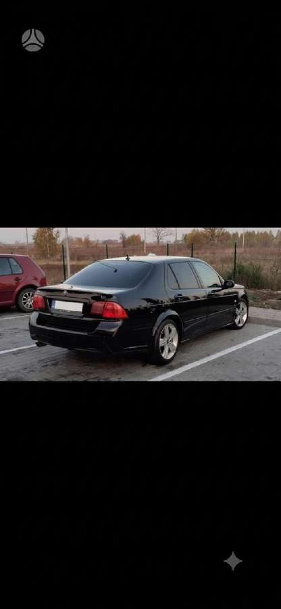 Black Saab 9-5 2008 in Vilkaviskis, with an engine capacity of 1.91 L and mileage of 324 thousand km for 2200 €, photo 4 on AUTOMOTO.COM.LV