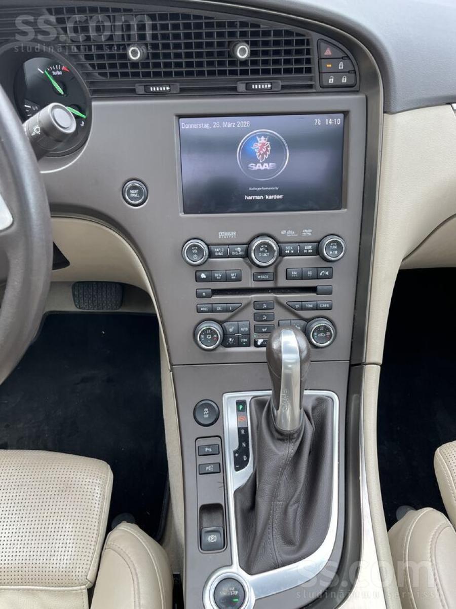 Melns Saab 9-5 2010 Rīga, ar dzinēja tilpumu 2.00 L un nobraukumu 180 tūkst. km par 10900 €, foto 13 vietnē AUTOMOTO.COM.LV