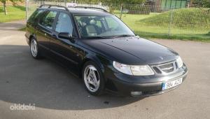 Black Saab 9-5 2002 in Parnu, with an engine capacity of 2.30 L and mileage of 277 thousand km for 4500 €, photo  on AUTOMOTO.COM.LV