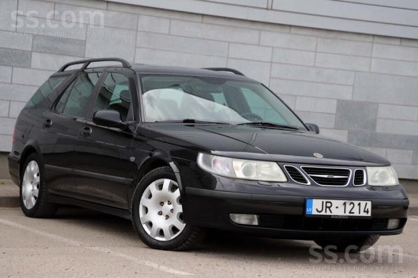Black Saab 9-5 2004 in Tukums, with an engine capacity of 3.00 L and mileage of 0 thousand km for 2499 €, photo 1 on AUTOMOTO.COM.LV