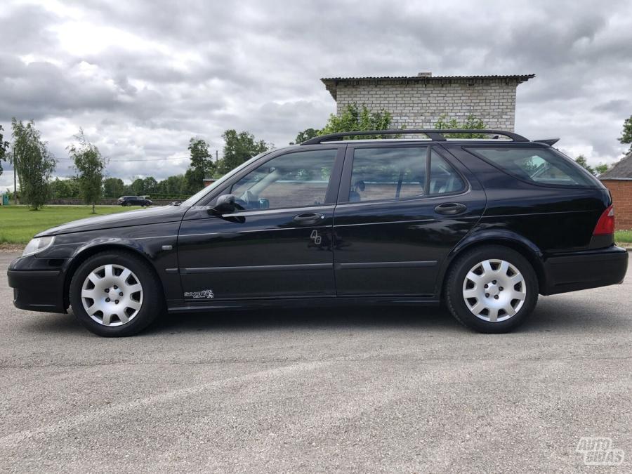 Black Saab 9-5 2004 in Panevezys, with an engine capacity of 2.30 L and mileage of 340 thousand km for 1000 €, photo 8 on AUTOMOTO.COM.LV