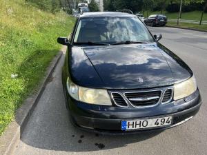 Black Saab 9-5 2004 in Vilnius, with an engine capacity of 2.17 L and mileage of 413 thousand km for 450 €, photo 8 on AUTOMOTO.COM.LV