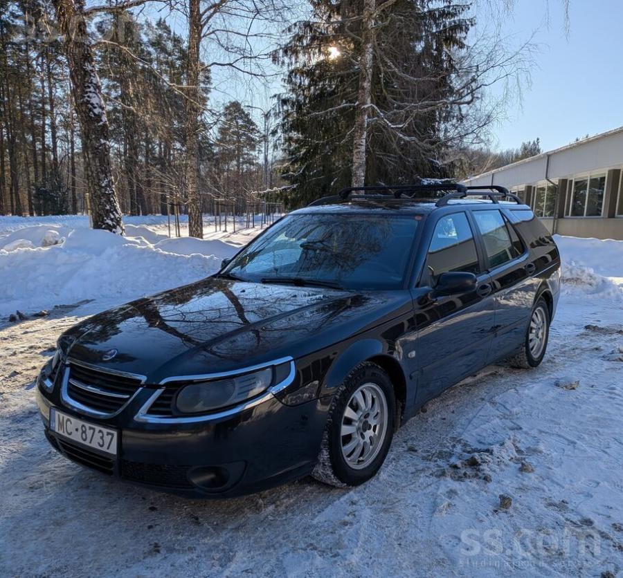 Black Saab 9-5 2006 in Tukums, with an engine capacity of 2.00 L and mileage of 359 thousand km for 1470 €, photo 1 on AUTOMOTO.COM.LV
