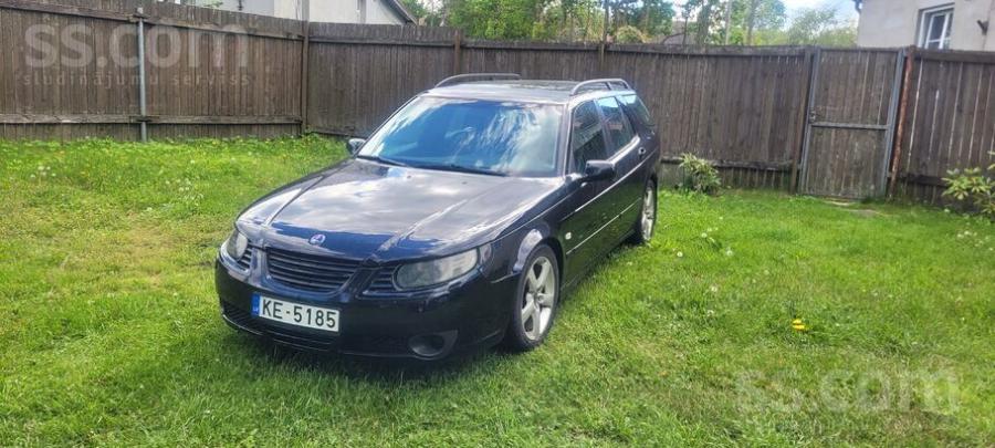 Черный Сааб 9-5 2006 в Рига, объемом двигателя 1.90 л и пробегом 295 тыс. км за 1600 €, фото 1 на AUTOMOTO.COM.LV