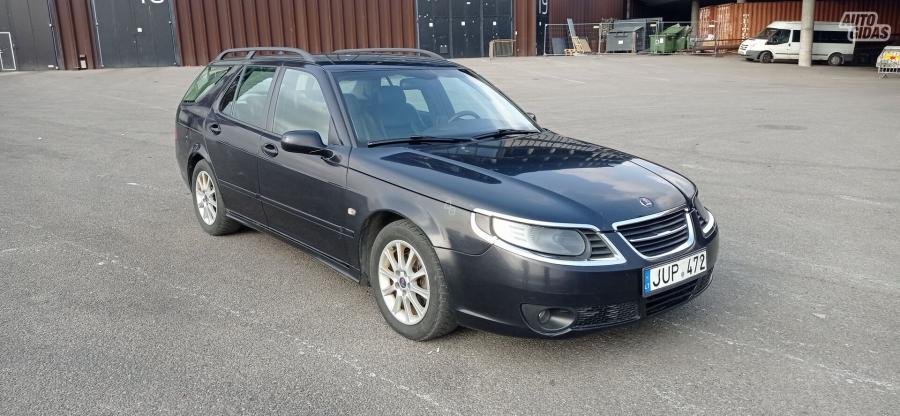 Black Saab 9-5 2008 in Kaunas, with an engine capacity of 1.90 L and mileage of 390 thousand km for 1450 €, photo 1 on AUTOMOTO.COM.LV
