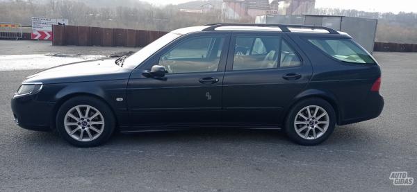 Black Saab 9-5 2008 in Kaunas, with an engine capacity of 1.90 L and mileage of 390 thousand km for 1450 €, photo 4 on AUTOMOTO.COM.LV