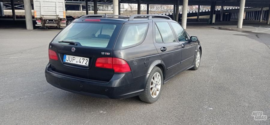 Black Saab 9-5 2008 in Kaunas, with an engine capacity of 1.90 L and mileage of 390 thousand km for 1450 €, photo 7 on AUTOMOTO.COM.LV