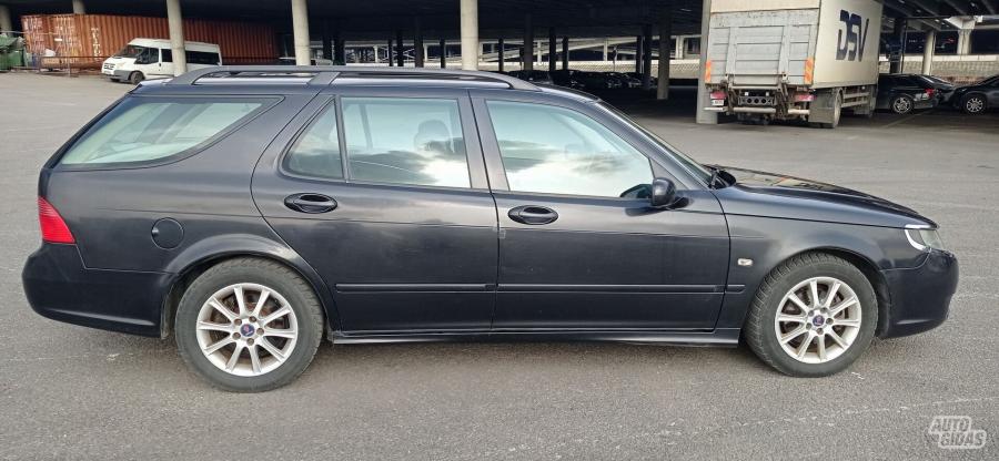 Black Saab 9-5 2008 in Kaunas, with an engine capacity of 1.90 L and mileage of 390 thousand km for 1450 €, photo 8 on AUTOMOTO.COM.LV