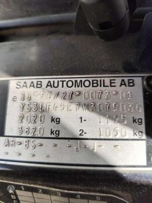 Blue Saab 9-5 1998 in Siauliai, with an engine capacity of 2.30 L and mileage of 322 thousand km for 499 €, photo 9 on AUTOMOTO.COM.LV