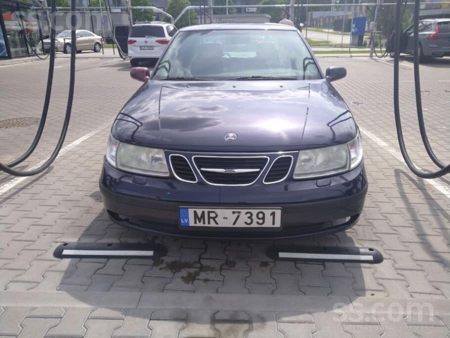 Blue Saab 9-5 2003 in Riga, with an engine capacity of 2.20 L and mileage of 246 thousand km for 1300 €, photo 1 on AUTOMOTO.COM.LV