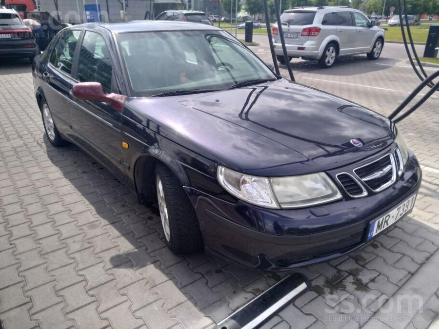 Blue Saab 9-5 2003 in Riga, with an engine capacity of 2.20 L and mileage of 246 thousand km for 1300 €, photo 3 on AUTOMOTO.COM.LV