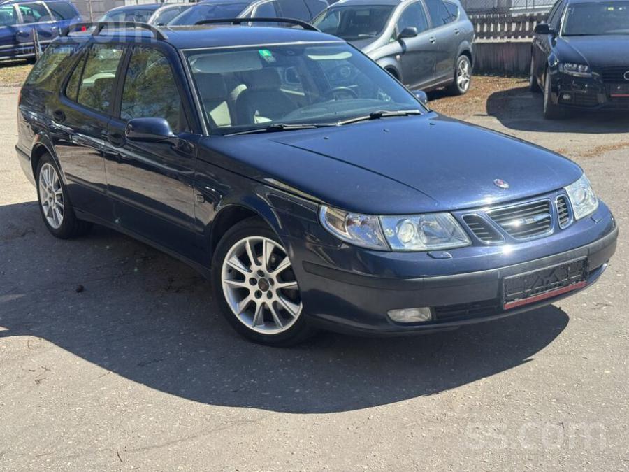 Blue Saab 9-5 2004 in Riga, with an engine capacity of 2.30 L and mileage of 239 thousand km for 2750 €, photo 7 on AUTOMOTO.COM.LV