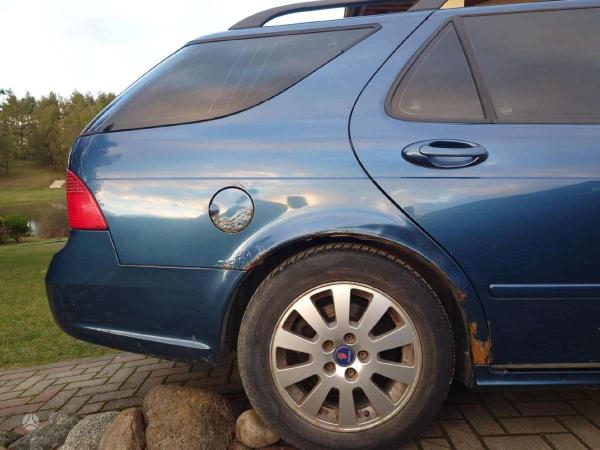Blue Saab 9-5 2006 in Plunge, with an engine capacity of 1.99 L and mileage of 321 thousand km for 500 €, photo 4 on AUTOMOTO.COM.LV