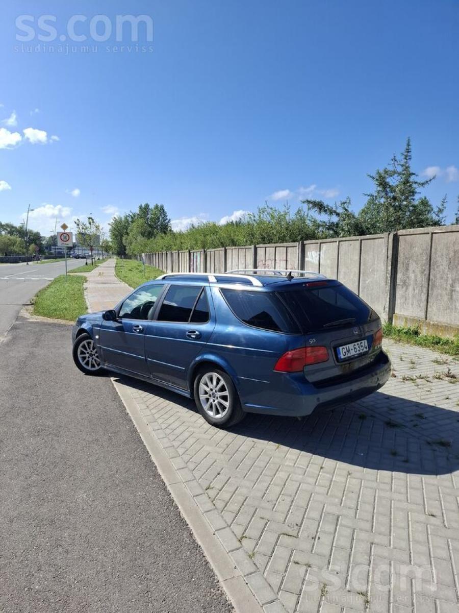 Синий Сааб 9-5 2007 в Рига, объемом двигателя 2.30 л и пробегом 363 тыс. км за 700 €, фото 4 на AUTOMOTO.COM.LV