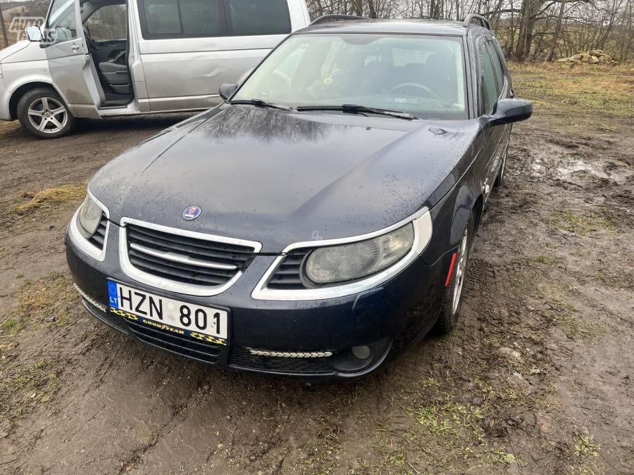 Blue Saab 9-5 2009 in Ignalina, with an engine capacity of 1.90 L and mileage of 500 thousand km for 440 €, photo 2 on AUTOMOTO.COM.LV