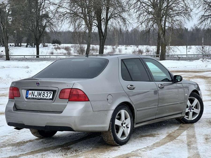 Brown Saab 9-5 2006 in Vilnius, with an engine capacity of 1.91 L and mileage of 300 thousand km for 1200 €, photo 8 on AUTOMOTO.COM.LV