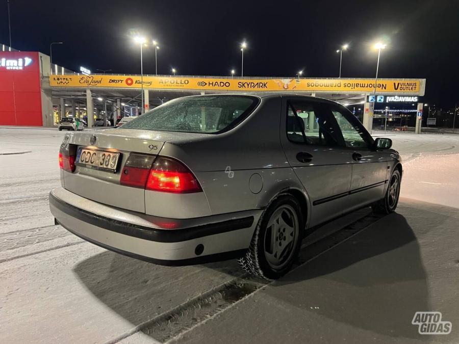 Grey Saab 9-5 1999 in Vilnius, with an engine capacity of 2.00 L and mileage of 327 thousand km for 1500 €, photo 5 on AUTOMOTO.COM.LV