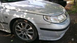 Grey Saab 9-5 2001 in Riga, with an engine capacity of 2.29 L and mileage of 350 thousand km for 900 €, photo 9 on AUTOMOTO.COM.LV