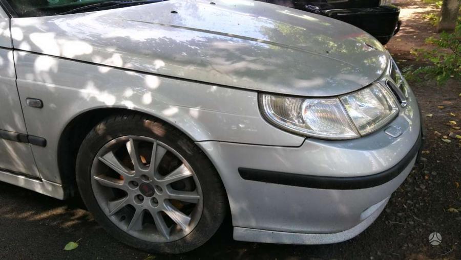 Grey Saab 9-5 2001 in Riga, with an engine capacity of 2.29 L and mileage of 350 thousand km for 900 €, photo 9 on AUTOMOTO.COM.LV