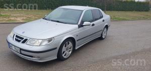 Grey Saab 9-5 2002 in Riga, with an engine capacity of 2.20 L and mileage of 383 thousand km for 1150 €, photo  on AUTOMOTO.COM.LV