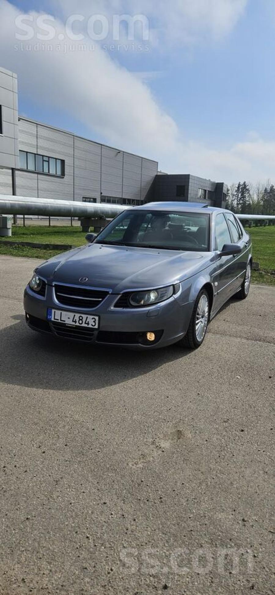 Grey Saab 9-5 2006 in Riga, with an engine capacity of 2.30 L and mileage of 263 thousand km for 2250 €, photo 6 on AUTOMOTO.COM.LV