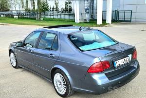 Grey Saab 9-5 2006 in Riga, with an engine capacity of 2.30 L and mileage of 263 thousand km for 2250 €, photo 9 on AUTOMOTO.COM.LV