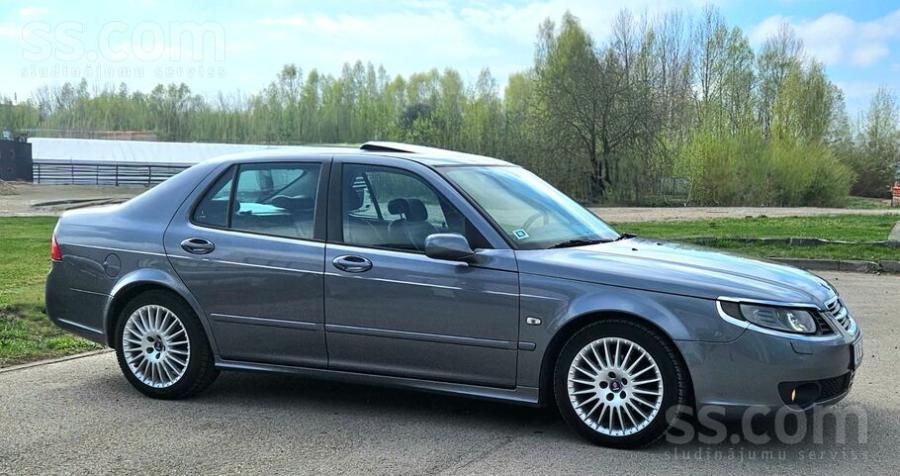 Grey Saab 9-5 2006 in Riga, with an engine capacity of 2.30 L and mileage of 263 thousand km for 2250 €, photo 11 on AUTOMOTO.COM.LV