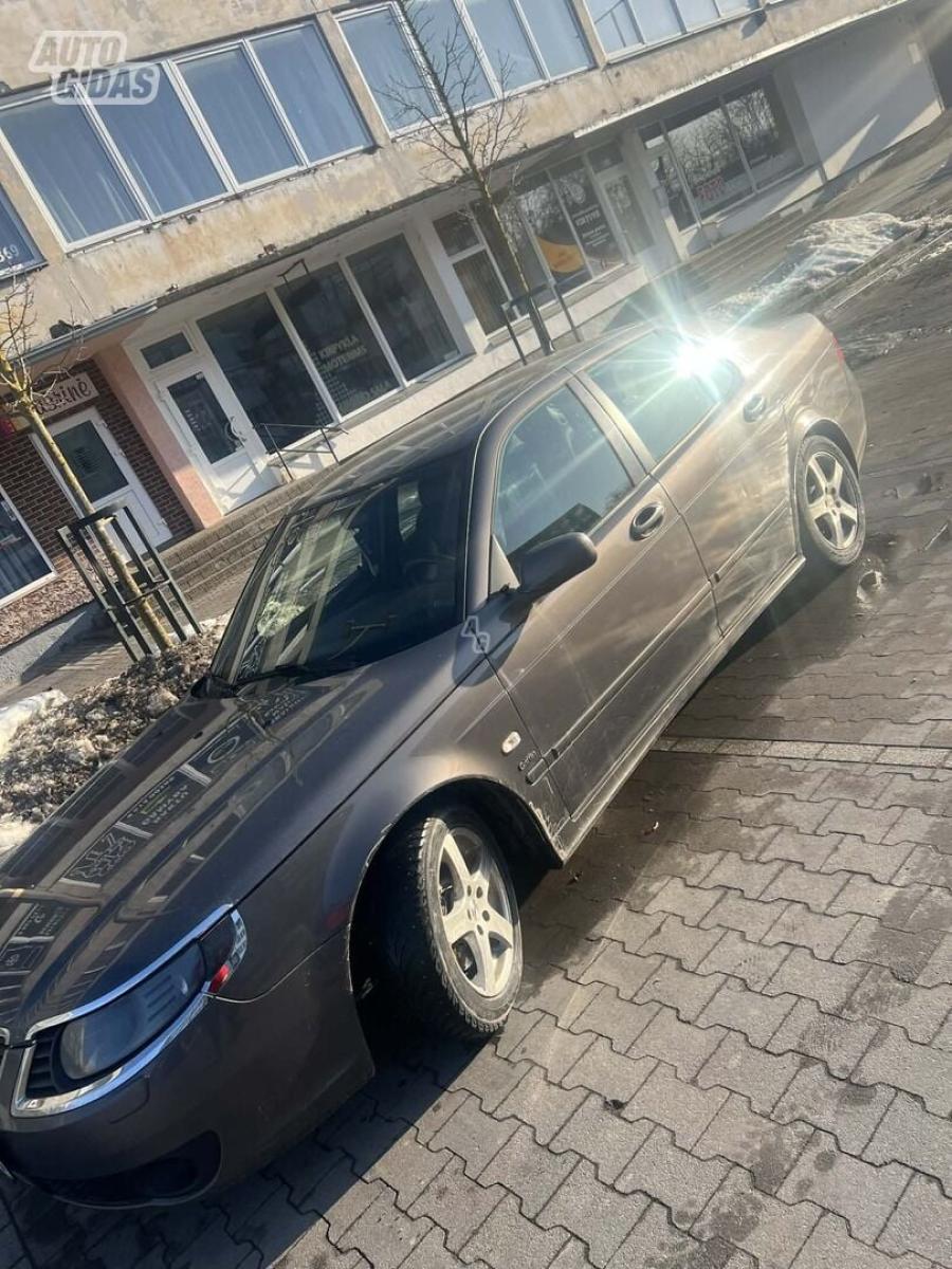 Grey Saab 9-5 2006 in Radviliskis, with an engine capacity of 1.90 L and mileage of 516 thousand km for 900 €, photo 8 on AUTOMOTO.COM.LV