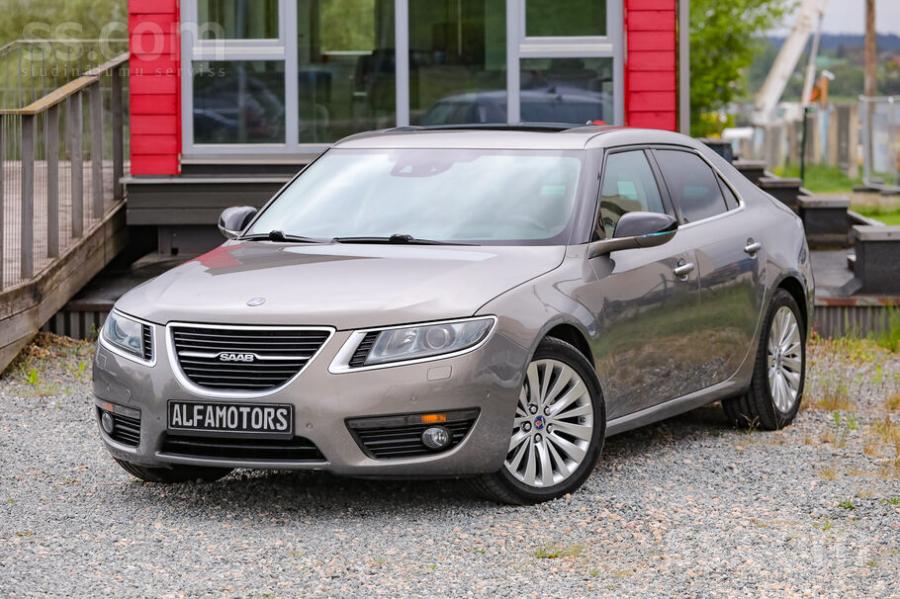 Grey Saab 9-5 2011 in Riga, with an engine capacity of 2.00 L and mileage of 0 thousand km for 9990 €, photo 1 on AUTOMOTO.COM.LV