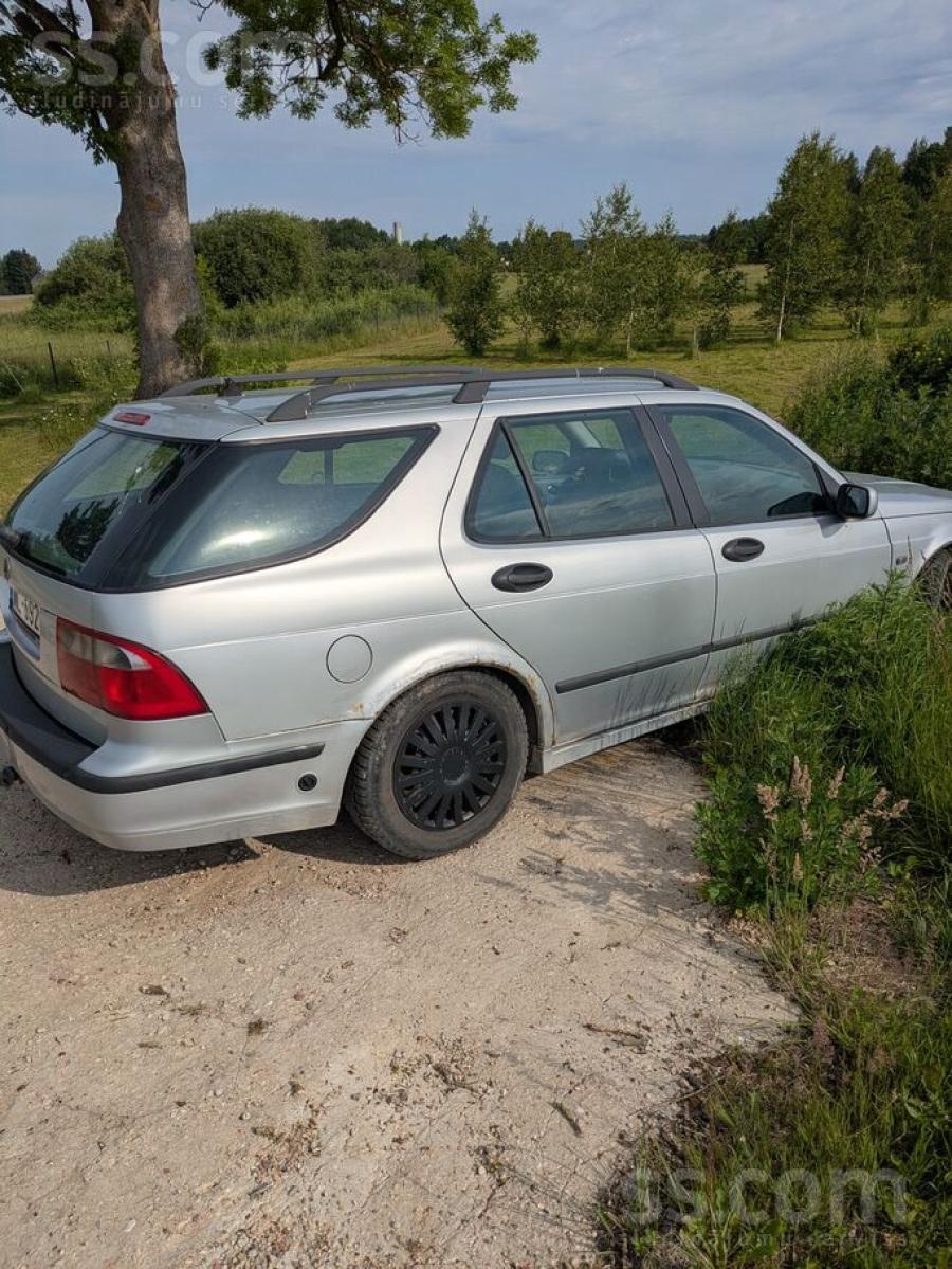 Grey Saab 9-5 2003 in Kuldiga, with an engine capacity of 2.00 L and mileage of 300 thousand km for 500 €, photo 1 on AUTOMOTO.COM.LV