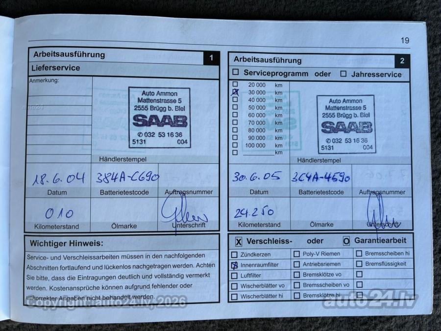 Серый Сааб 9-5 2004 в Тарту, объемом двигателя 2.30 л и пробегом 255 тыс. км за 5450 €, фото 24 на AUTOMOTO.COM.LV