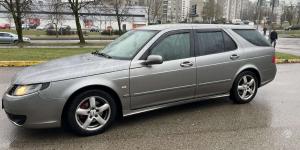 Pelēks Saab 9-5 2006 Viļņa, ar dzinēja tilpumu 1.90 L un nobraukumu 500 tūkst. km par 1350 €, foto  vietnē AUTOMOTO.COM.LV