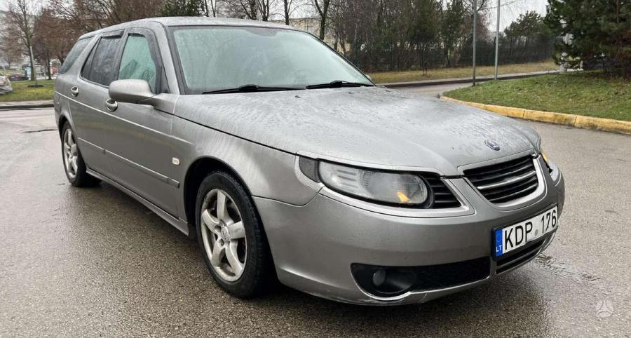 Pelēks Saab 9-5 2006 Viļņa, ar dzinēja tilpumu 1.90 L un nobraukumu 500 tūkst. km par 1350 €, foto 7 vietnē AUTOMOTO.COM.LV