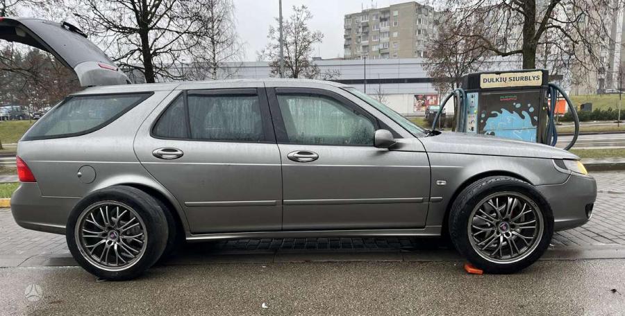 Pelēks Saab 9-5 2006 Viļņa, ar dzinēja tilpumu 1.90 L un nobraukumu 500 tūkst. km par 1350 €, foto 14 vietnē AUTOMOTO.COM.LV